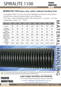 Product Specifications – Pacific Industrial Access