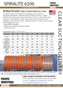Product Specifications – Pacific Industrial Access